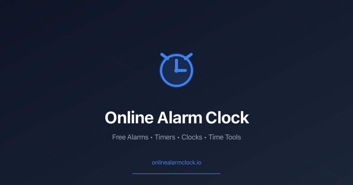 Set Online Alarm - Free Alarm Clock